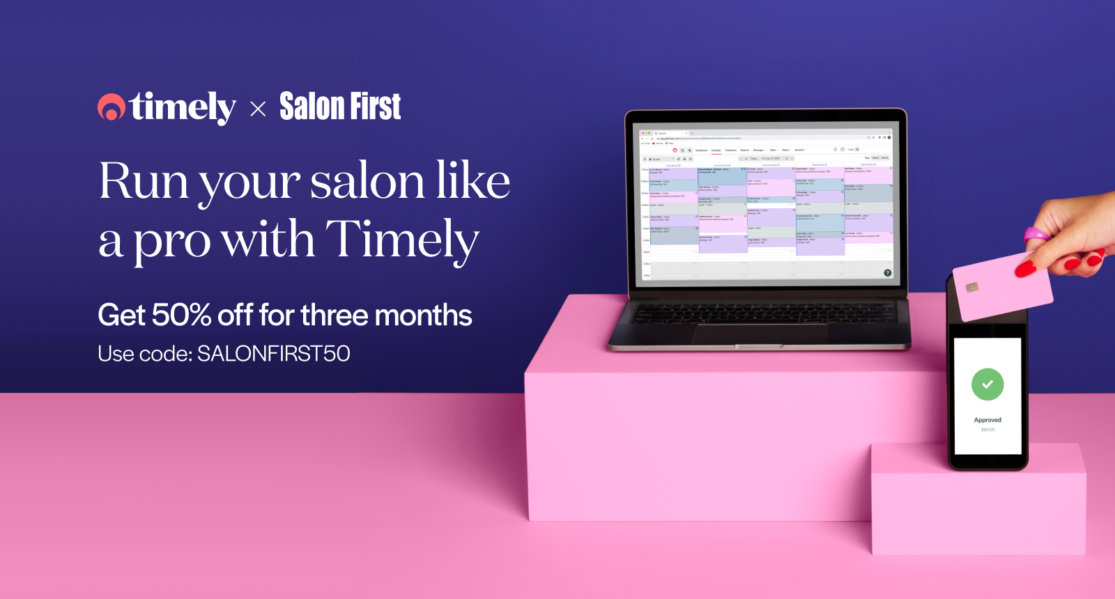 Timely 50% OFF - Salon First