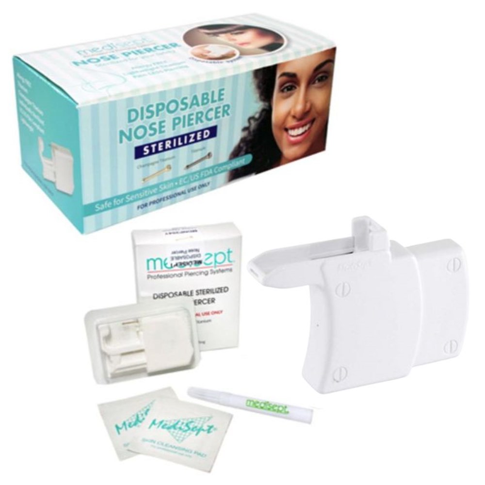 Studex Disposable Nose Piercing Start Kit + Nose Piercing Implement ...
