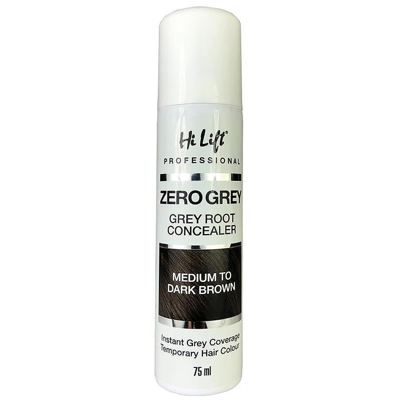 Hi Lift Zero - Grey Root Concealer - Medium To Dark Brown 75 ml - Salon ...