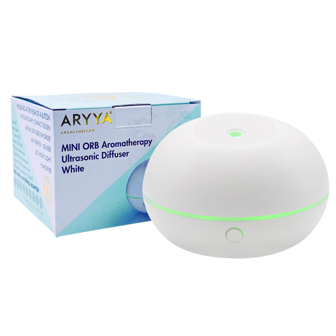 Aryya Ultrasonic Diffuser White Mini Orb - Salon First Beauty Supplies ...