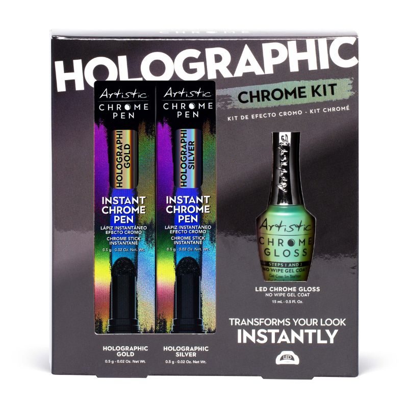 Artistic Chrome Kit - Holographic Look 3 Pc Kit - - Salon First