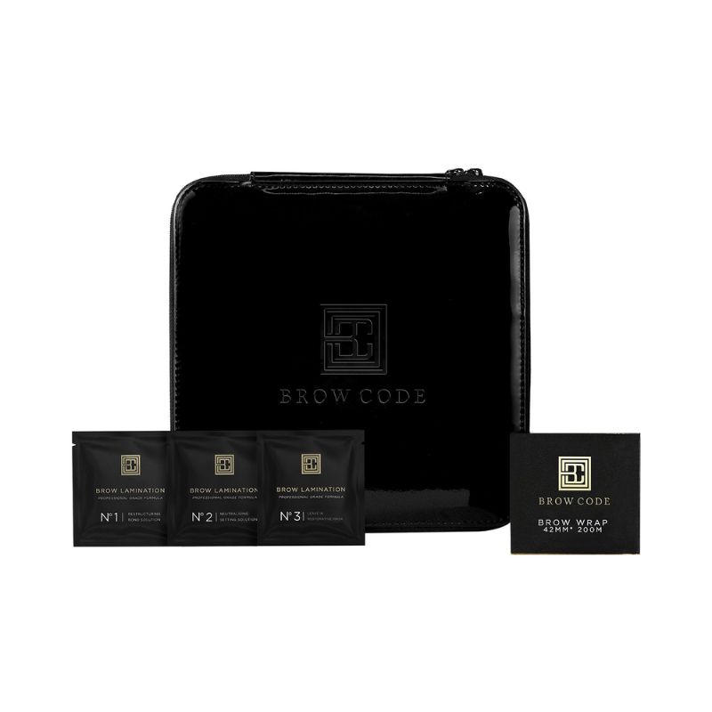 Brow Code Professional Lamination Kit-10 x 1ml Sachets (1,2,3), Wrap ...