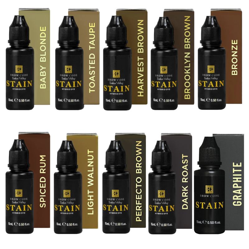 Brow code Stain Kit - 10 Colours - Salon First Beauty Supplies - Salon ...