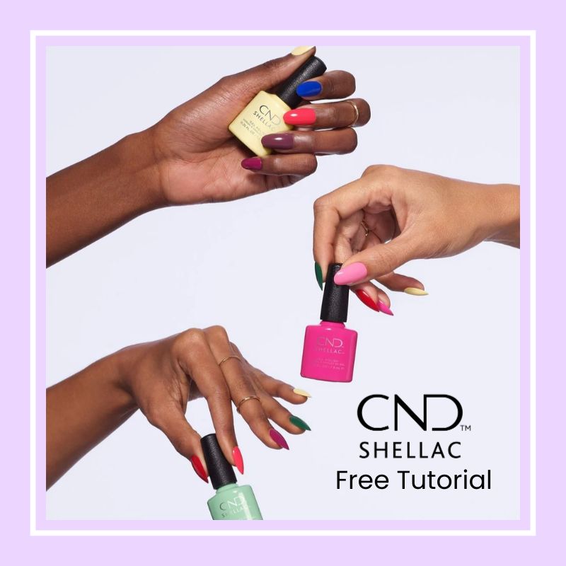 ONLINE CND SHELLAC GEL POLISH APPLICATION + REMOVAL TUTORIAL ...