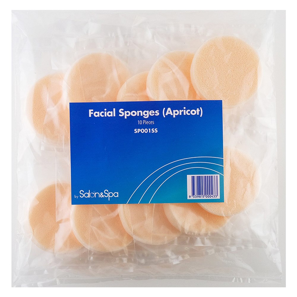 Salon & Spa Facial Sponges - Apricot 10 pack - Salon First Beauty ...