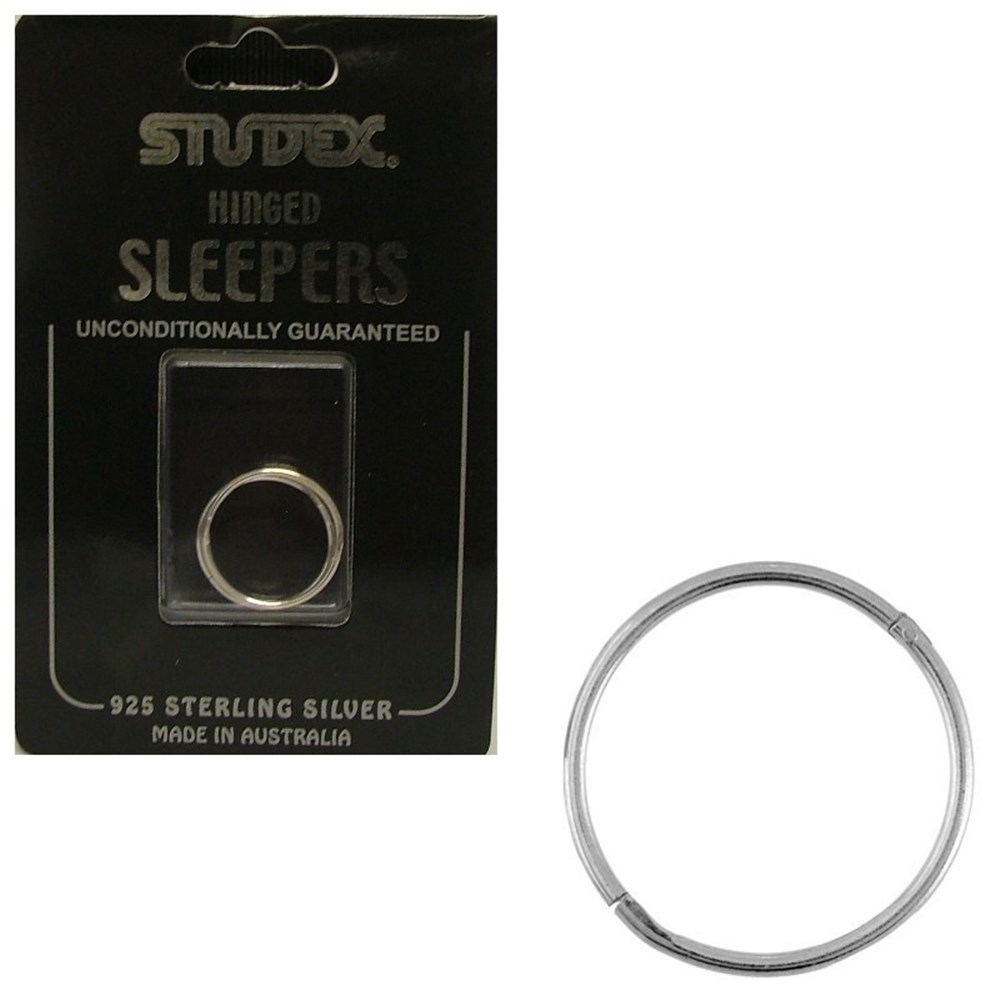 Studex X-Large Plain Sleepers 18mm Sterling Silver (925) pair - Salon ...
