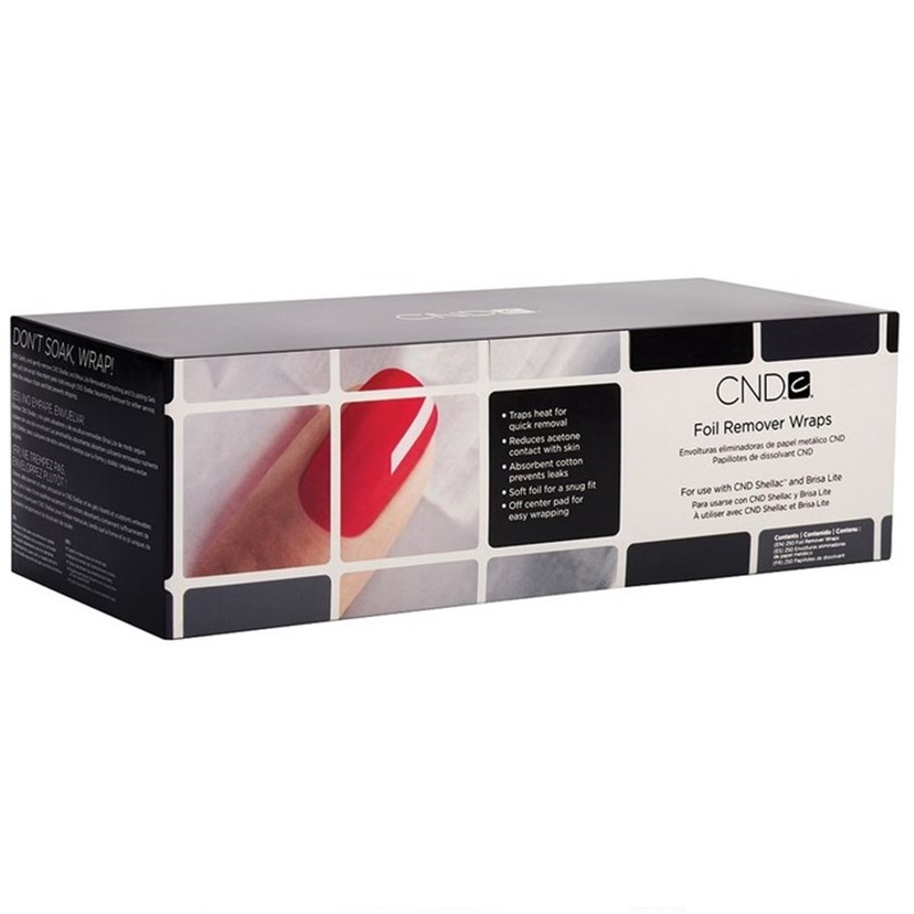 CND Foil Remover Wraps 250 pack - Salon First Beauty Supplies - Salon ...
