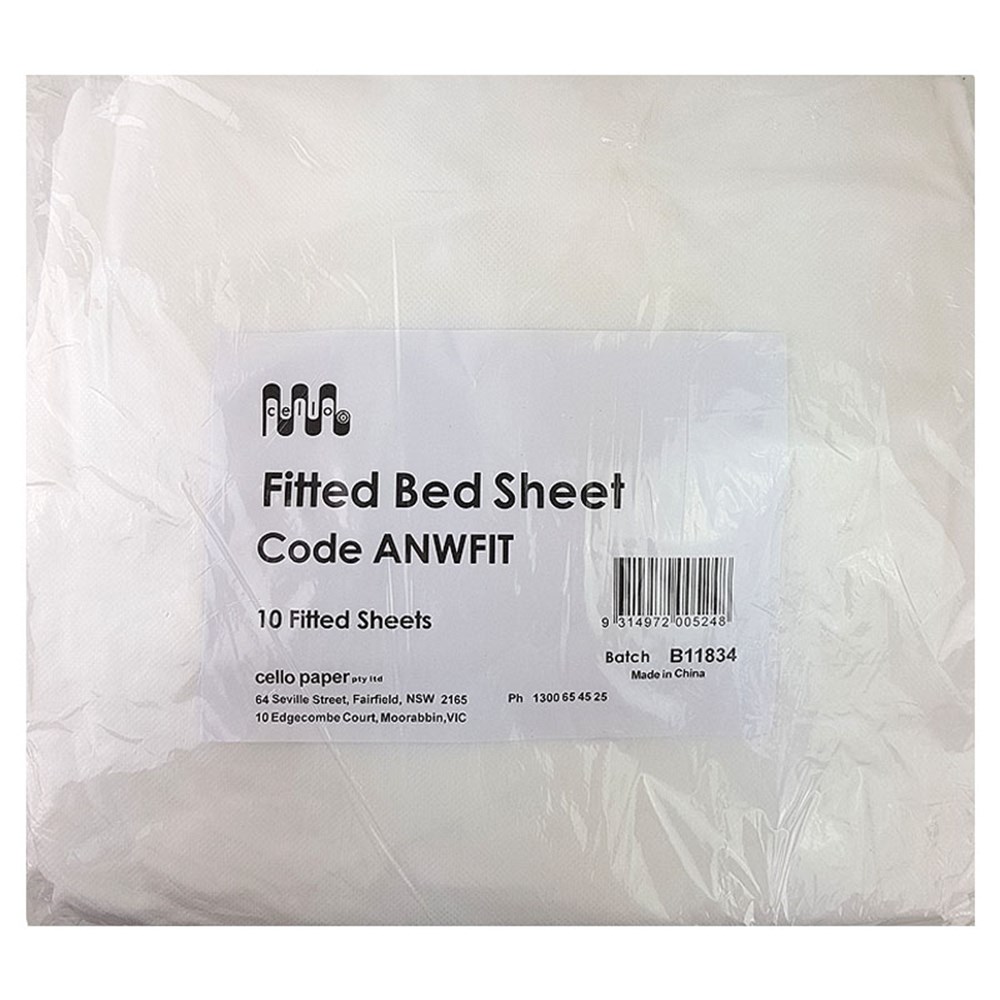 Cello Paper Disposable Fitted Bed Sheet 10 pack - Salon First Beauty ...