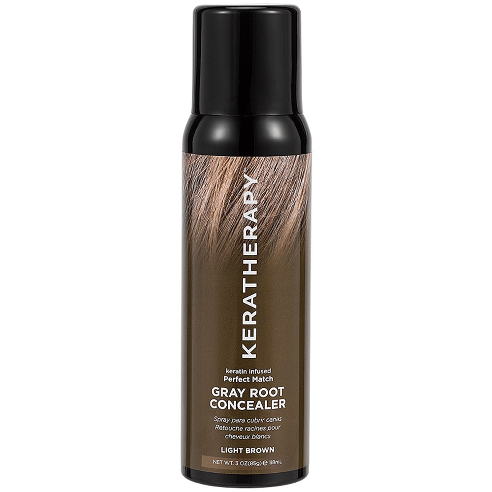 Keratherapy Gray Root Concealer - Light Brown 118 ml - Salon First ...