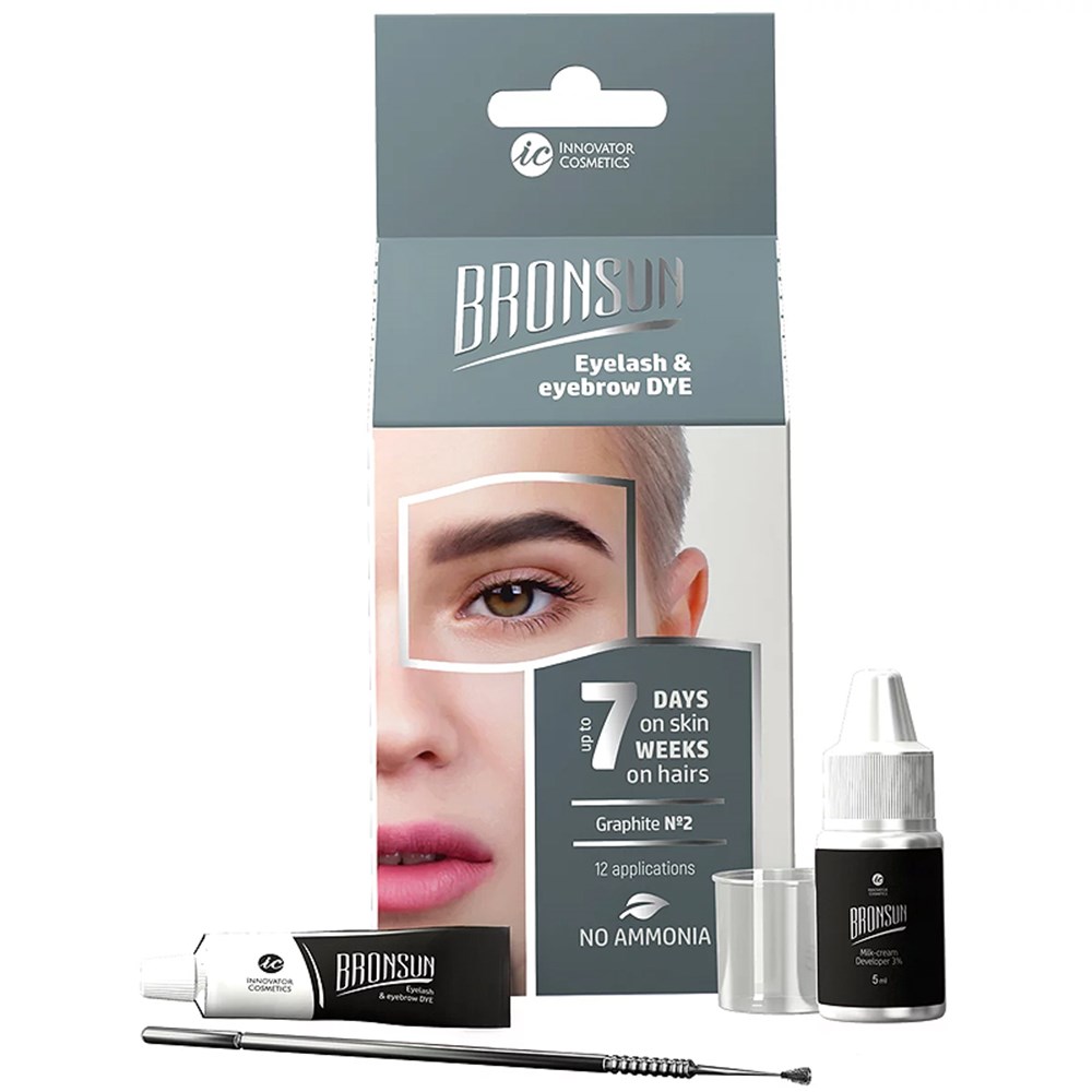 Bronsun Starter Pack- #2 Graphite - Lash & Brow Dye - Salon First ...