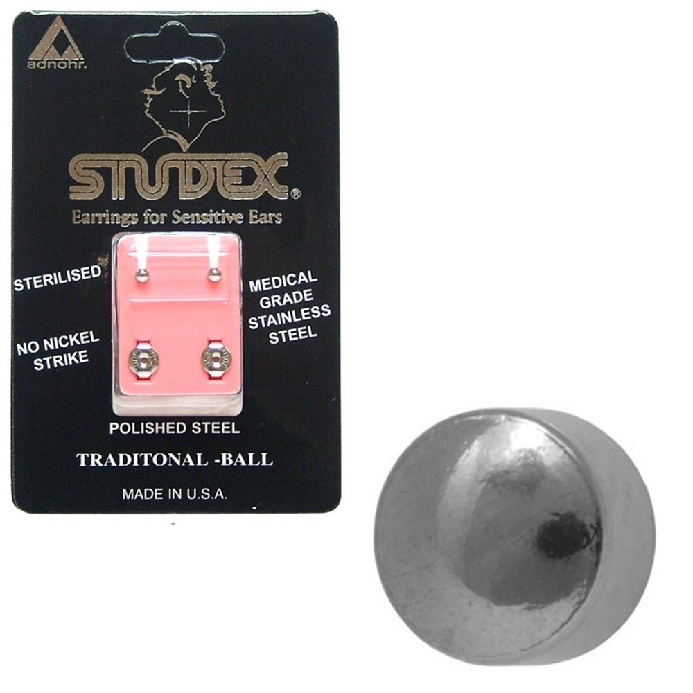 TRADITIONAL BALL STUDS MINI STAINLESS STEEL STUDEX - Salon First Beauty ...